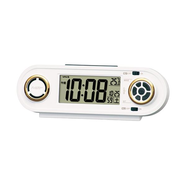 SEIKO(セイコー）　デジタル電波目覚まし時計圧倒的大音量アラーム！選べるアラーム音30種【RAIDEN　ライデン】操作性が向上したコンパクトなフォルムに、30種類のアラーム音を搭載！【選べる30種のアラーム音】01 EDM02 ドラムス...
