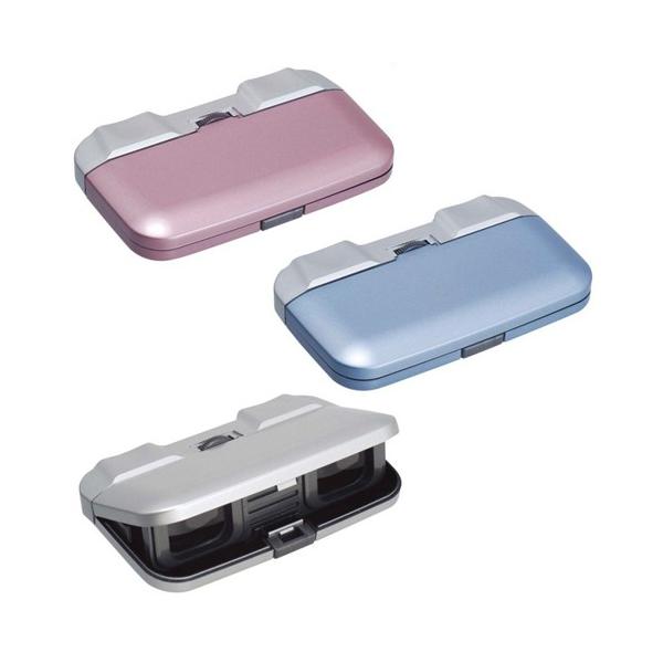 ケンコー　オペラグラス【プリアン　Pliant 3×25 スリム】折りたためばシャツのポケットにも入る薄型オペラグラス。スタイリッシュなメタリックカラー。倍率3倍。・シルバー（SV/071122）JAN:4961607417492・ブルー（...