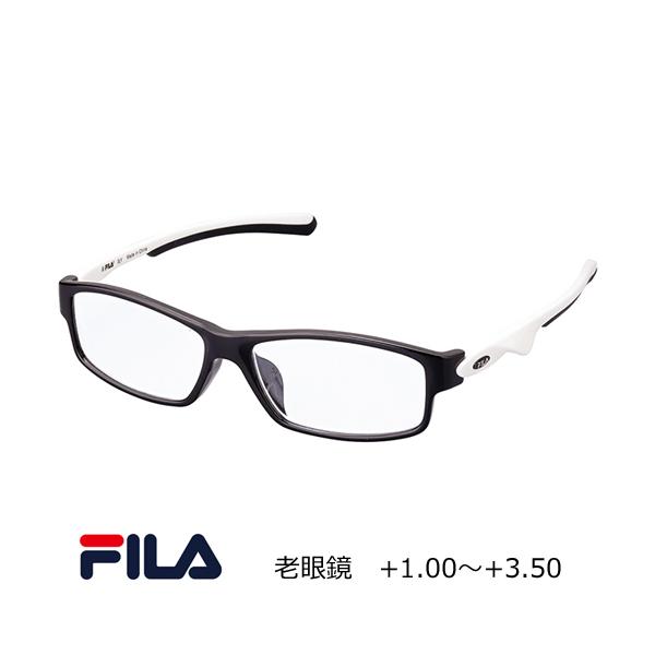 シニアグラス　老眼鏡　リーディンググラス　イタリア発「スポーツ・ファッション」ブランド【FILA　フィラ】スポーティデザインと使いやすさの融合！日本人にフィットしやすいノーズパッド。スポーツフレームのように顔を包み込む形状。テンプル側面には...