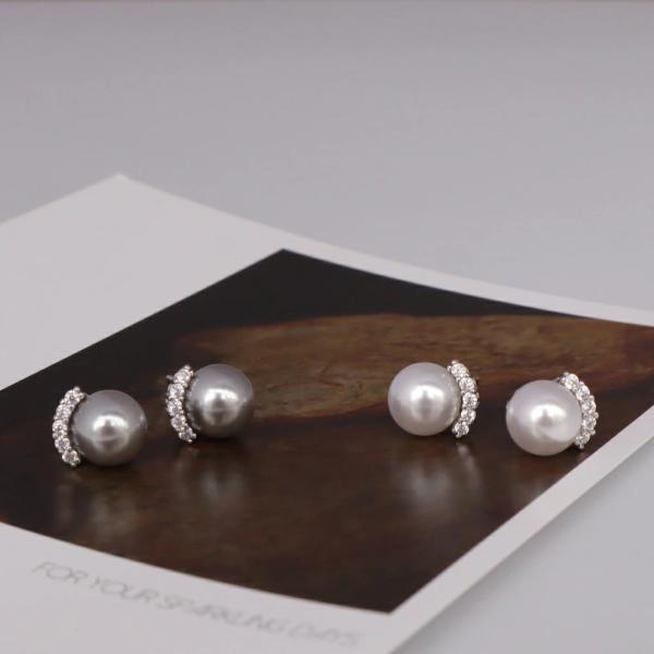 ピアス レディース パール ジルコニア アクセサリー ajiro accessory プチプラアクセサリー フォーマル 結婚式 二次会 オケージョン セレモニー  小ぶり P386