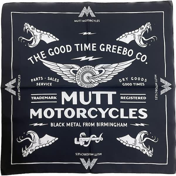 MUTT MOTORCYCLES APPAREL PIONEER BANDANA BLACK【カラー】BLACK【サイズ】FREE商品説明  手に入りやすくて気軽に乗れて、それでいて大型の旧車と同じようなスタイルとサウンドを感じながら走らせ...
