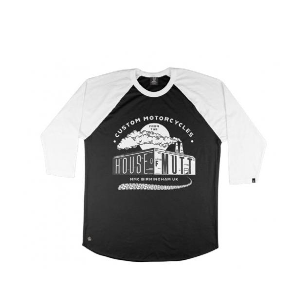 MUTT MOTORCYCLES APPAREL Mutt FACTORY RAGLAN【カラー】BLACK/WHITE【素材】コットン100%【サイズ】Sサイズ:肩幅41 身幅49.5 袖丈68 着丈71.5cmMサイズ:肩幅46 身幅5...
