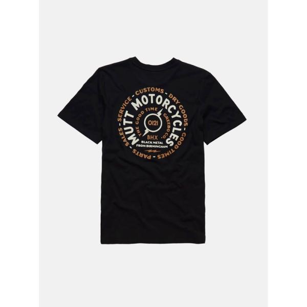 【商品説明】MUTT MOTORCYCLES APPAREL CREST T-shirt【カラー】BLACK【素材】コットン100%【サイズ】Sサイズ:肩幅42 身幅49 袖丈21 着丈70cmMサイズ:肩幅44 身幅52 袖丈22 着丈7...