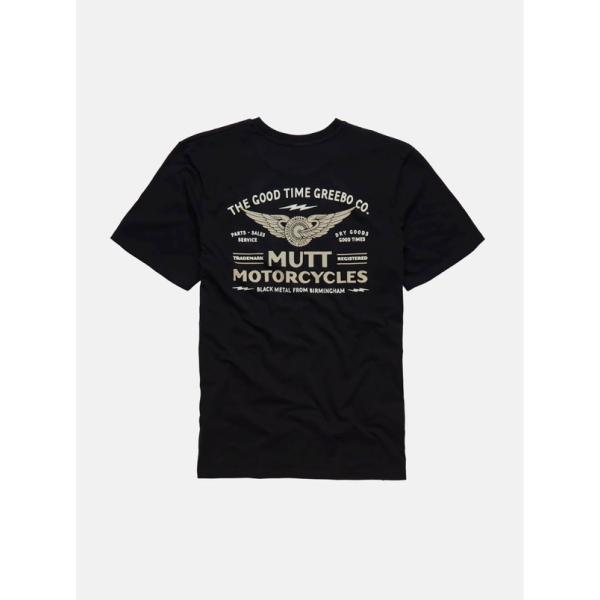 【商品説明】MUTT MOTORCYCLES APPAREL WHEELIE T-shirt【カラー】BLACK【素材】コットン100%【サイズ】Sサイズ:肩幅42 身幅50 袖丈22 着丈68cmMサイズ:肩幅43 身幅51 袖丈22 着...