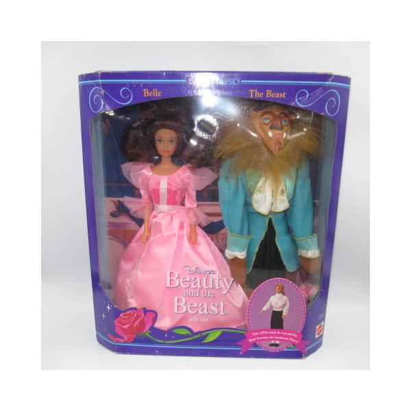 メーカー名 Mattelサイズ 人形の大きさは約２８〜３０センチです。商品説明 1992年製の美女と野獣のセットです♪ステキなドレスを着ています！Beastはマスクが取れると王子様になります！！楽しいセットです★未開封ですが箱には多少の傷み...