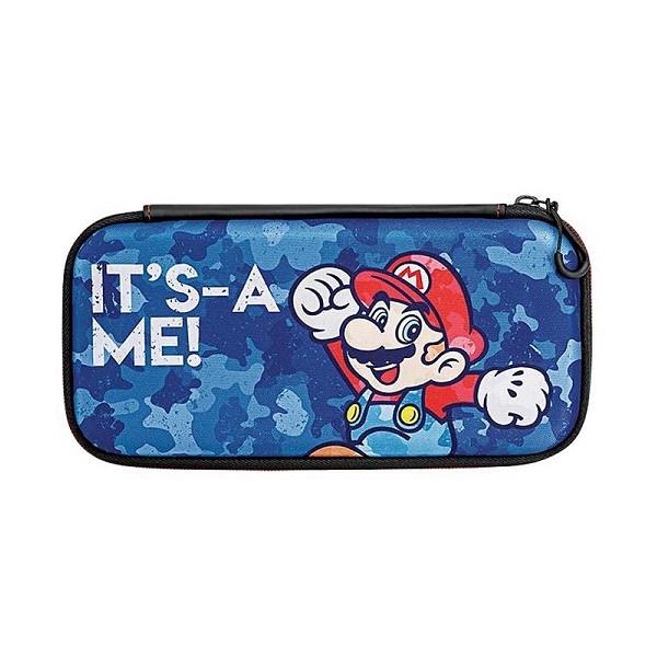 【Nintendo SWITCH】ニンテンドー スイッチ マリオ スリムトラベル ケース スーパーマリオブラザーズPDP社のスイッチ用トラベルケース。●スイッチ本体画面を保護する為のスポンジ兼メッシュポケット付き●調整可能なベルクロストラッ...