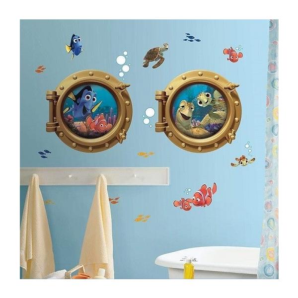 【Roommates】【ファインディング・ニモ】ジャイアント ウォールステッカー RoomMatesは1895年創業の米国最古且つ最大の壁紙メーカー、York Wallcoverings社の製品です。●特殊素材により繰り返し貼ってはがせるR...