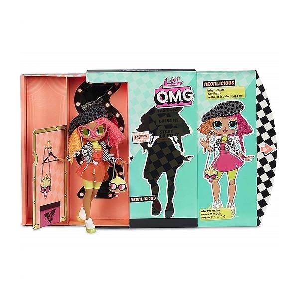 【L.O.L. Surprise 】O.M.G.Neonlicious Fashion Doll with 20 Surprises 見事な機能と美しい髪を持つファッション人形、Neonlicious。キャラクター ネオン Q.T。・彼女の...