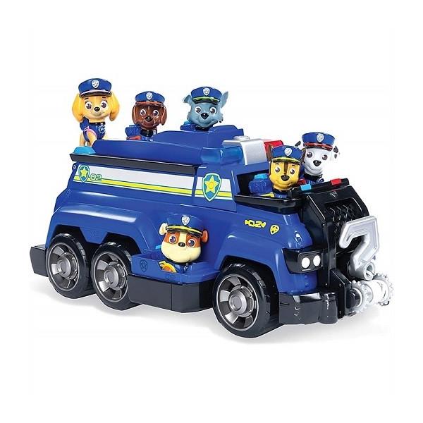 パウパトロール チェイス チーム ポリス クルーザー ビークル フィギュア 6体付き Chase’s Total Team Rescue Police Cruiser Vehicle with 6 Pups チェースのチームポリスクルーザー...
