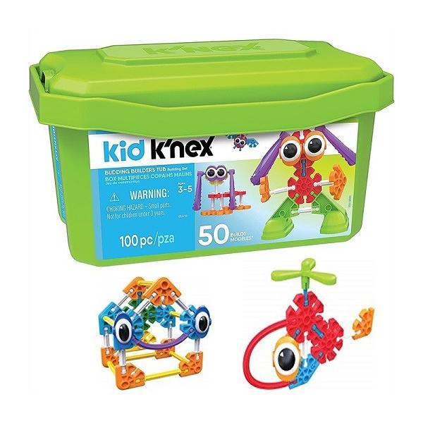 【KID K'NEX/キッズ ケネックス】はじめてセット 100ピース Budding Builders Building Set - 100 Pieces ・カラフルな100ピース・50のビルディングアイデアこの建物セットを使用すると、基...