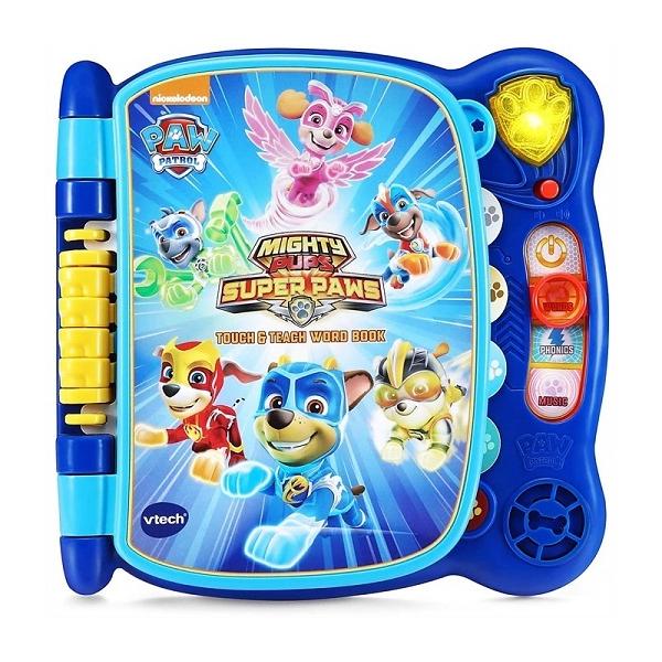 【VTech】パウパトロール マイティーパップ 触って教える ワードブック Paw Patrol Mighty Pups Touch and Teach Word Book タッチセンサー式の10ページを備えたこのインタラクティブな本で、ケ...