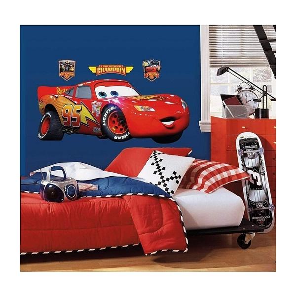 【Roommates】【カーズ マックイーン】ウォールステッカー RoomMatesは1895年創業の米国最古且つ最大の壁紙メーカー、York Wallcoverings社の製品です。●特殊素材により繰り返し貼ってはがせるRoomMates...