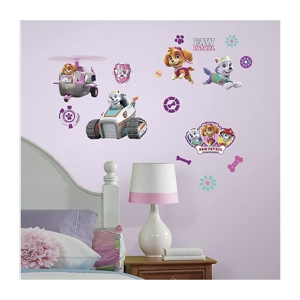 【Roommates】【パウパトロール】ガールパップ ウォールステッカー RoomMatesは1895年創業の米国最古且つ最大の壁紙メーカー、York Wallcoverings社の製品です。●特殊素材により繰り返し貼ってはがせるRoomM...