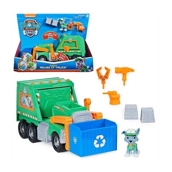 パウパトロール ロッキーのリユース・イット・トラック フィギュア ＆ ツール3個付き PAW Patrol, Rocky’s Reuse It Deluxe Truck with Collectible Figure and 3 Tools...