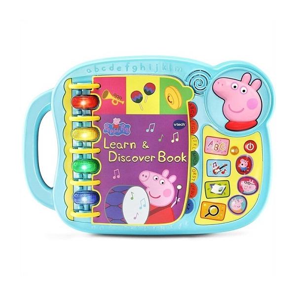 【VTech】ペッパピッグ ペッパピッグ ラーン＆ディスカバーブック Peppa Pig Learn and Discover Bookペッパピッグが家族や友達と過ごす一日のストーリーを読み上げ、キャラクターの生の声でフレーズを聞くことがで...