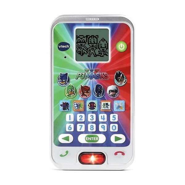 VTech PJ Masks Super Learning Phone  パジャマスク スーパー ラーニングフォン です。●4つの学習ゲームと6つのアクティビティでは、数字、数え方、問題解決、パターン、マッチング、足し算や引き算などの初期の...