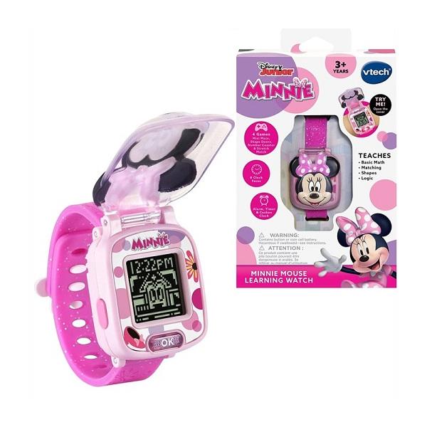 【VTech】ディズニージュニア ラーニングウォッチミニーマウス VTech Disney Junior Minnie Mouse Learning Watch3Dのミニーマウスのキャラクターをデザインしたウェアラブルガジェットです。デジタ...