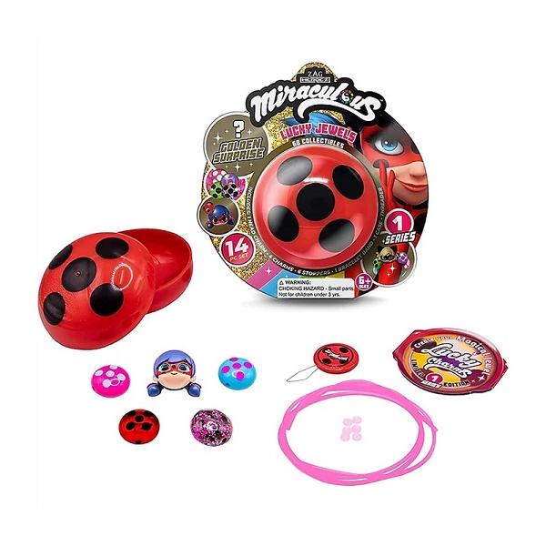 Miraculous ミラキュラス ラッキージュエル ブレスレット シリーズ1商品内容：ヘッドチャーム4個、チャーム6個、ストッパー1個、ブレスレットバンド1個、てんとう虫ケース、ブレスレットスレッダーあなたはそれらのすべてを集めることがで...