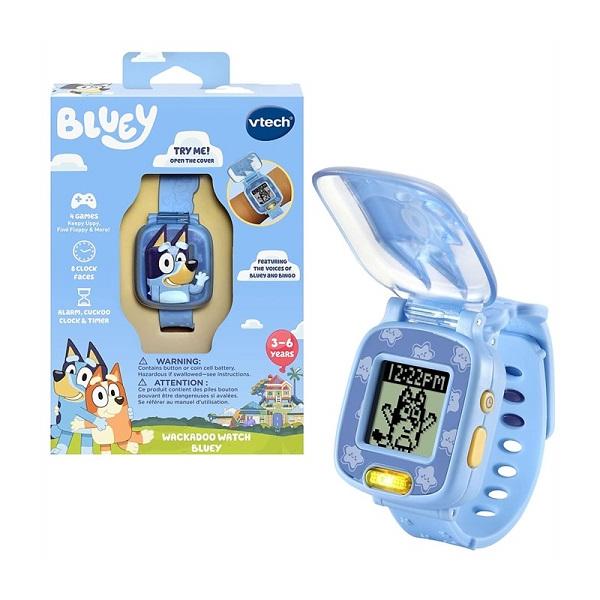 ディズニージュニア ブルーイ キッズウォッチ 大ヒット番組「ブルーイ」のキャラクターが登場するキッズウォッチです。8つのデジタル時計の文字盤、ストップウォッチ、タイマー、アラームを搭載しています。ブルーイやビンゴなどのキャラクターが登場する...