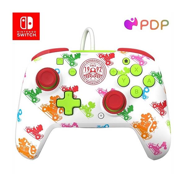 【Nintendo SWITCH】ニンテンドー スイッチ マリオカートレーサーズコントローラー (有線) カスタマイズ可能な機能、ゲーム内オーディオ、USBチャット機能を備えたNintendo Switch用リマッチ有線コントローラーは、ど...