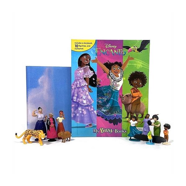 ディズニー ミラベルと魔法だらけの家 マイビジーブック英語絵本 フィギュア 10体入り本とおもちゃがすべて1つになったこのMy Busy Booksアクティビティキットには、鮮やかに描かれた本、きちんと作られたフィギュア、巨大な耐久性のある...