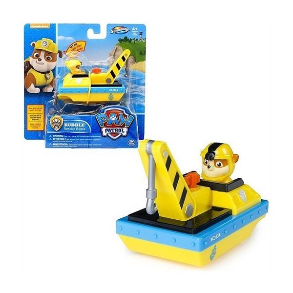 Paw Patrol パウパトロール レスキューボート ラブル遊び心があって親しみやすいボートは、水の中を自走します。ボートの巻き上げ機をひねるだけで、電池は不要です。サイズ：全長約12cm対象年齢：4歳以上※輸入品の為、表記はすべて英語に...