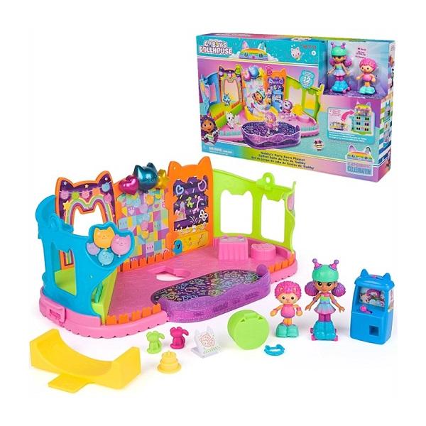 ゲーム・ルームとスケート・パーク：ギャビーのパーティー・ルームには、スケート・ランプ、ステージ、スケートリンクがあります。クローマシン、スケート靴を履いたスケーター・ギャビーとパーティーキャットのマーティなど、かわいいアクセサリーが付いてい...