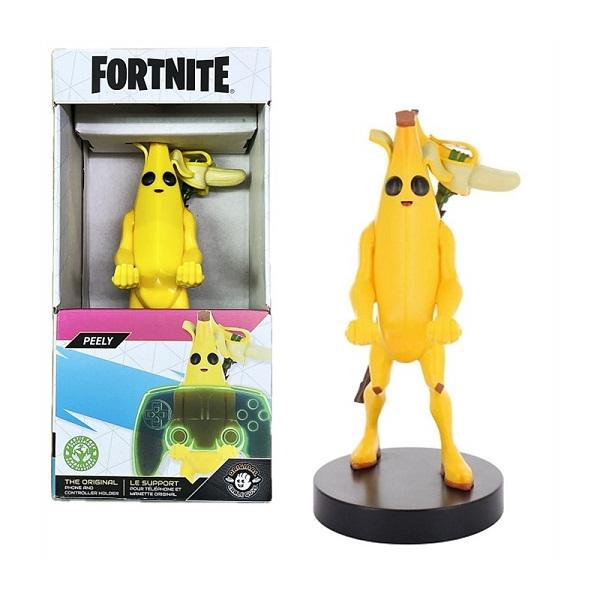 【ケーブルガイズ】  Fortnite フォートナイト ピーリー コントローラー＆スマホ ホルダー イエローバナナ コレクション デバイススタンドピーリー スマホ・リモコン・ゲームコントローラースタンド/ホルダー。約21cmコレクションフィ...