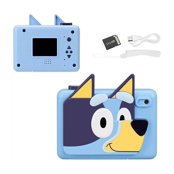 Bluey ブルーイキッズ デジタルカメラ内蔵の子供向け操作パネルで、ボタン一つで写真を撮影できます室内でも屋外でも、手軽に写真や動画を撮影できますこのキッズカメラは箱から出してすぐに使えます付属の512MB SDカードで写真や動画を保存で...