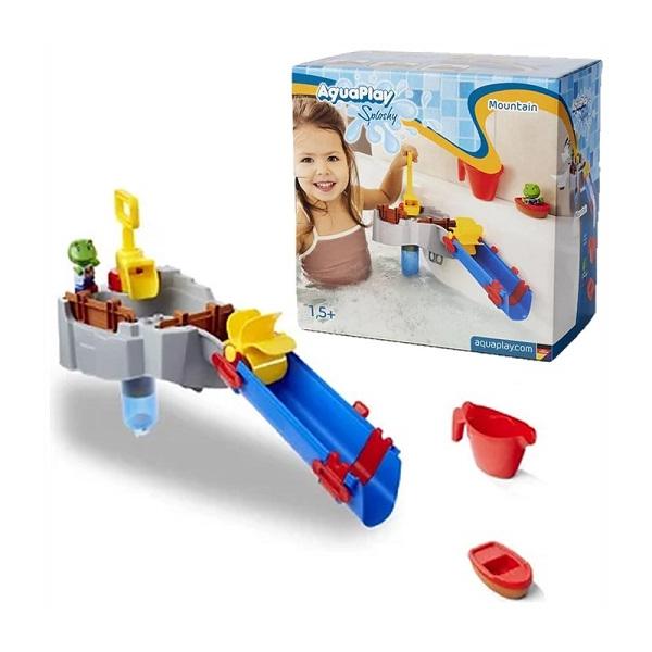 AquaPlay アクアプレイSplosh Mountain スプラッシュ マウンテンアクアプレイ 「マウンテン」子供用ウォータートイ水を送るロックを開ける、水車をかき回す有名なアクアプレイのニルスキャラクター（カエル）をモチーフにした小さ...