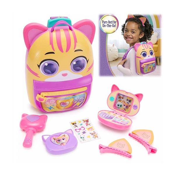 ジャストプレイディズニージュニア スーパーキティーズ スーパーバックパックセットでキティデールこのバックパック付きロールプレイセットには外出先での冒険に必要なものがすべて揃っています光と音の出るキャットオフラージュプレイタブレットコンパクト...