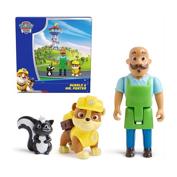 【Paw Patrol】パウパトロールラブル＆ミスター・ポーター フィギュアパック（スカンクのおもちゃフィギュア付き）ラブルとミスター・ポーターのアクションフィギュアで大胆なミッションに参加しよう2インチのラブルは首が動かしやすく4インチの...