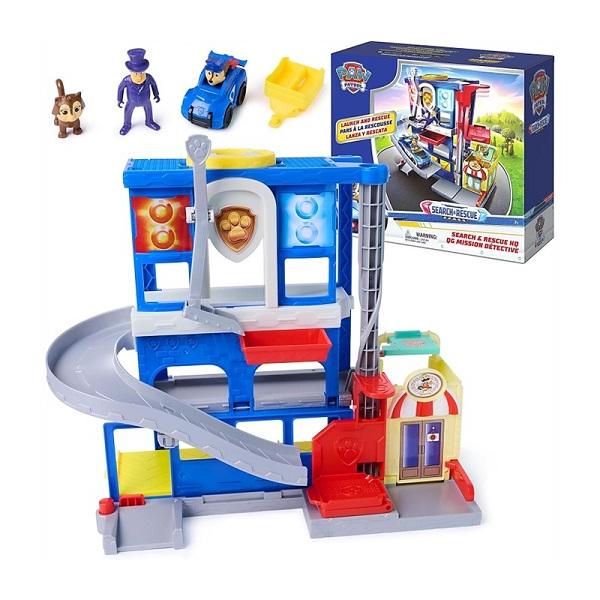 【Paw patrol】 パウパトロールサーチ＆レスキュー 捜索救助本部プレイセット チェイス・パップスクワッドレーサーハンディンガーアクションフィギュア＆キティパル付きチェイスと高さ約30cmの本部プレイセットで危機を救おうハンディンガー...
