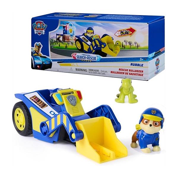 【Paw Patrol パウパトロール】 サーチ＆レスキューラブル レスキューブルドーザー 車両＆フィギュア2体セット6インチレスキューブルドーザーの運転席にラブルフィギュアを乗せ次の捜索救助ミッションに備えよう。前方のタートルを救助モード...