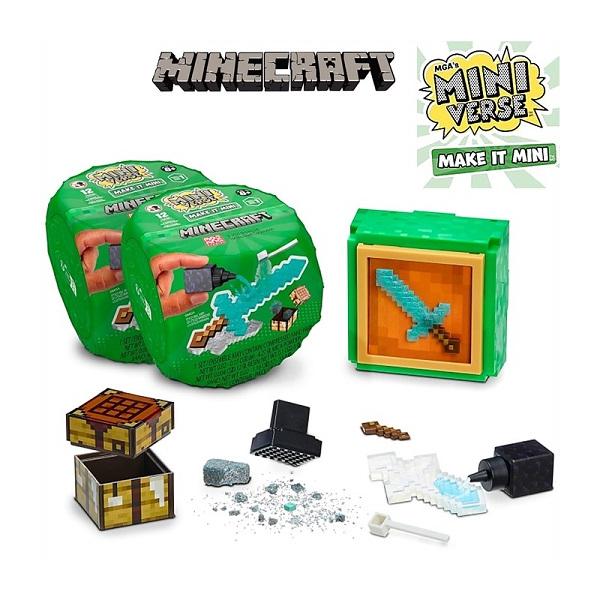 MGA Mini Verse ミニバース ミニクラフトマインクラフト ２パックセットMGAのミニバース「メイク・イット・ミニ(TM) マインクラフト」がピクセルパーフェクトなマインクラフトの世界をミニバースに再現象徴的なゲームプレイに着想を...