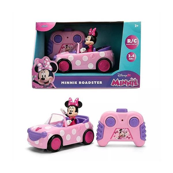 【Jada Toys/ジェイダトイズ】Disney Junior ミニーマウスロードスター ラジコンカー ピンク 1:32・対象年齢3歳以上で、はじめてのラジコンでも簡単に操作できます・直進またはスピンする2つのボタン機能・単4電池4本が必...