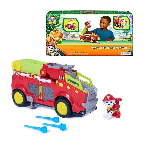 Paw Patrol パウパトロール ダイノ・ムービーダイノ・レスキュー・レスポンダー 消防車のおもちゃキャブを持ち上げると隠し発射装置が現れますひねって狙いを定め、水を飛ばしてスリリングな救助ミッションを楽しみながら、微細運動能力を養えま...