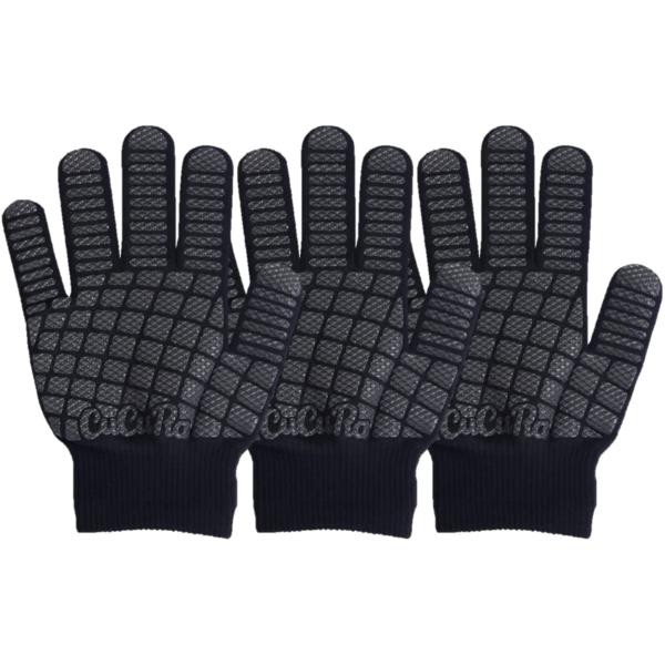 【商品名】　福徳産業 CuCuRa(キュキュラ) すべり止め 軍手 作業用手袋 ブラック 3双入 スレンダー レディース 女性向け 伸縮 ぴったりフィッ 【商品説明】　・ソフトなつけ心地の二重軸、伸びにくく丈夫・フィット感のある小指又を下げ...