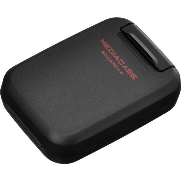 【商品名】　ハクバ HAKUBA ポータブルメディアケース S (SD/MicroSDカード用) 各4枚ずつ収納 ブラック 帯電防止 衝撃吸収クッション 【商品説明】　・メモリーカードを保護する帯電防止×衝撃吸収クッションを採用した樹脂製ケ...