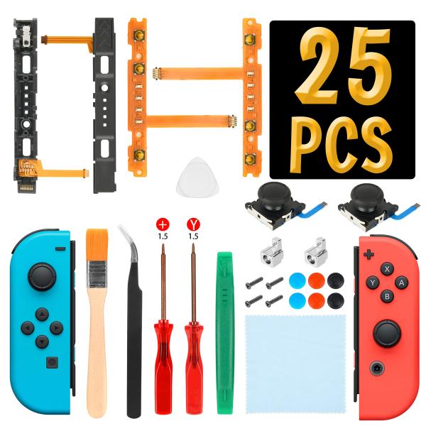 【商品名】　L'QECTED製 switch コントローラー 修理キット NS Joy-con専用 スイッチ ジョイコン修理パーツ(ジョイコン 修理 s 【商品説明】　・【Nintendo Switch Joy-conに適合】ジョイコン 修...