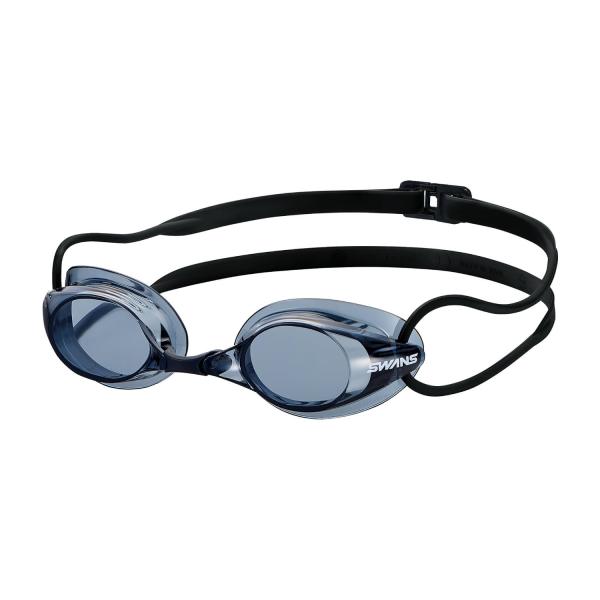 【商品名】　SWANS (スワンズ) 日本製 スイミングゴーグルSR-7N SMK スモーク レーシング ノンクッション 12歳~大人用 【商品説明】　・アイカップ、アジャスター：ポリカーボネート・クッション：エラストマー・ベルト：エラスト...