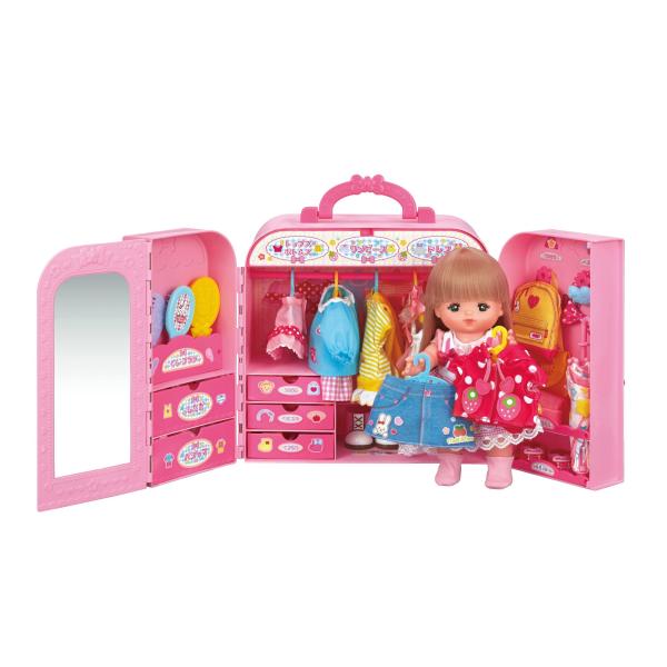 【商品名】　パイロットコーポレーション メルちゃん おせわパーツ おかたづけばっちり おしゃれクローゼット 【商品説明】　・パッケージ重量: 1.95 kg・対象年齢 :3才以上・梱包サイズ:20 x 38 x 30 cm・種類:単品 【サ...