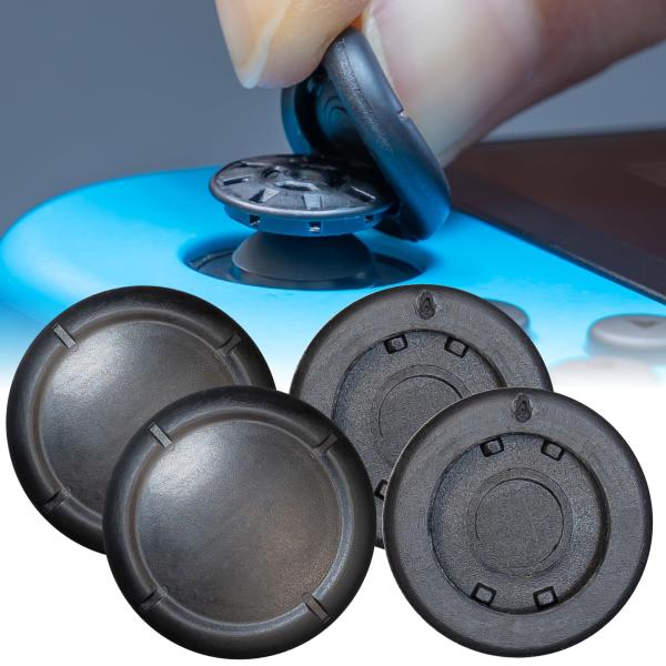 【商品名】　純正同等 leeza Switch Joy-Con用 アナログジョイスティック キャップ カバー2点セット 黒色 【商品説明】　・※Switch Proコントローラーにはお使いいただけません・スイッチにもライトにも有機ELにも使...