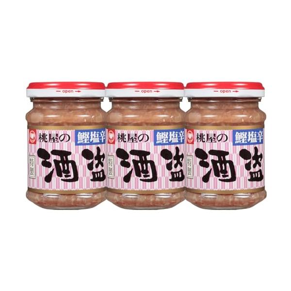 【商品名】　桃屋 酒盗 110g×3個塩辛 鰹塩辛 つまみ ご飯のお供  【商品説明】　・アレルギー：大豆、ゼラチン・原材料：かつお加工品（かつお内臓（国産）、食塩）、食塩、アミノ酸液、発酵調味料、水飴、かつおエキス、酒粕、こく味調味料、醸...