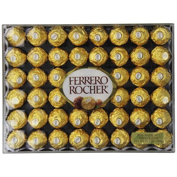 【商品名】　大容量 フェレロ ロシェ (FERRERO ROCHER) T-48 チョコレート 48粒パック 【商品説明】　 【サイズ】　高さ : 4.00 cm　横幅 : 21.90 cm　奥行 : 28.60 cm　重量 : 800.0...