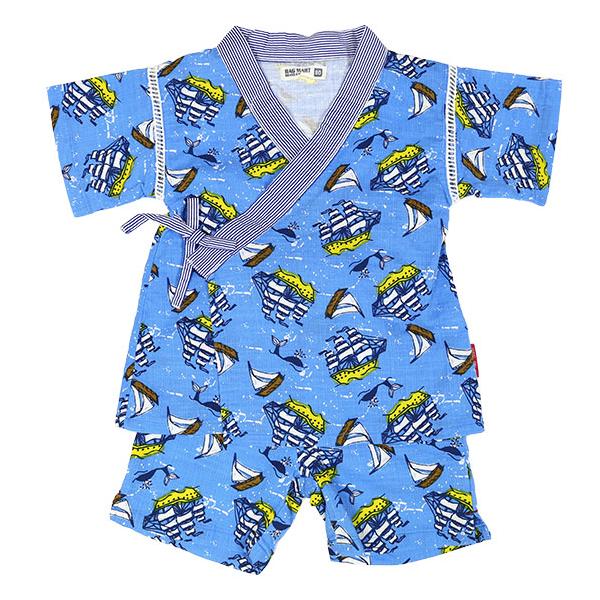 暑い夏も甚平を着て涼しくすごそう！夏のイベント、お祭りや花火大会などに最適です♪上下に分かれたセパレートタイプ！ [メーカー]ラグマート、ラグ・マート、RAG MART [タイプ]甚平、じんべい、セパレート、赤ちゃん用甚平、夏服、男児ベビー...