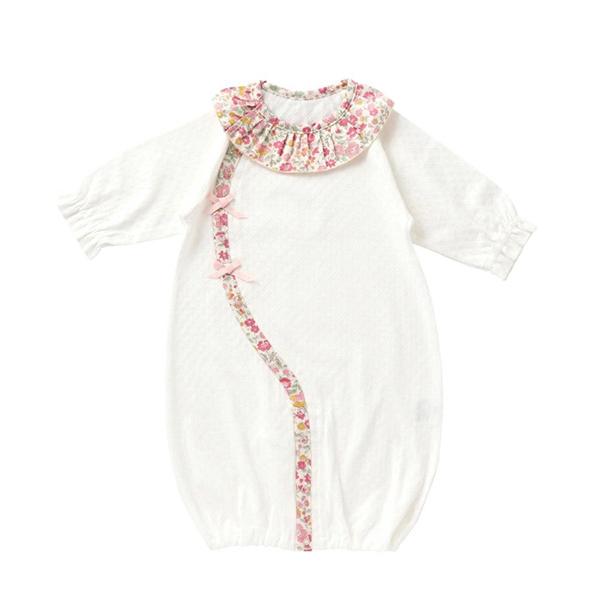 春や夏の汗をかきやすい季節にぴったりのツーウェイオール。さらりとした肌ざわりで透け感のある天竺素材。風を通しやすくすぐに乾くのが特徴です。おむつ替えが頻繁な新生児期は筒型ドレスで、動きが活発になってくる乳児期は股割れカバーオール、股スナップ...