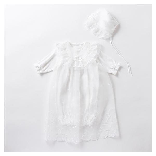 お宮参りや退院のお祝いなどに使っていただけるセレモニードレスです。ドレスorカバーオールがスナップで早変わり！スナップの止め方ひとつで、いろんな動きをカバーします。おむつの取り替えにも便利です。【メーカー】シンクビー【タイプ】2wayドレス...