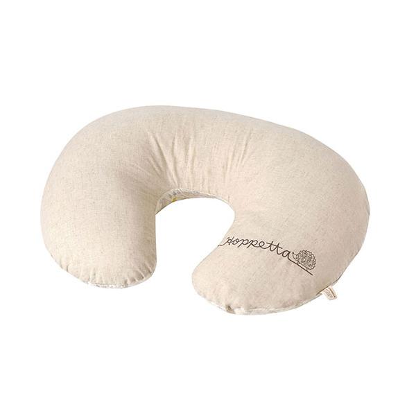 おなかに巻いて腕やひじを安定させ、授乳による肩や首のこりを軽減します【デザイン】表面は綿麻のナチュラルな生地にブラウンの刺繍、裏面は動物たちや草木が描かれたオーガニックコットンのダブルガーゼでインテリアに馴染む落ち着いたデザインです。【使用...