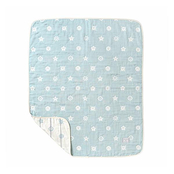 tupera tuperaと10moisのコラボレーションケット【デザイン】・みんなそれぞれ輝くスター。　生まれてくる赤ちゃんはそれぞれ個性があり、みんな違います。　そんな個性あふれる赤ちゃんを星に見立ててそれぞれ異なる星をデザインしました...